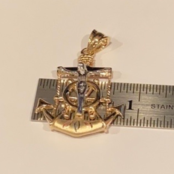 Accessories | Mariner Cross Pendant In 14k Gold White Gold | Poshmark